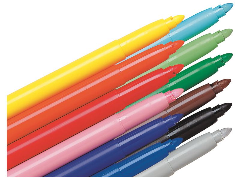 STIFTEN MET DIKKE PUNT Turbo Maxi Etui met 12 stiften