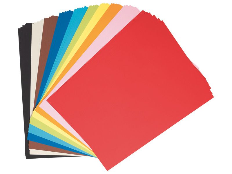 VELLEN GEKLEURD PAPIER 125 g